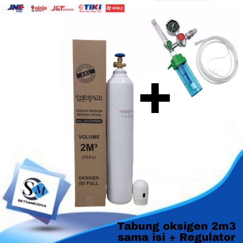 Jual Tabung oksigen 2m3+ isi / Regulator sama isi / free masker oksigen | Shopee Indonesia