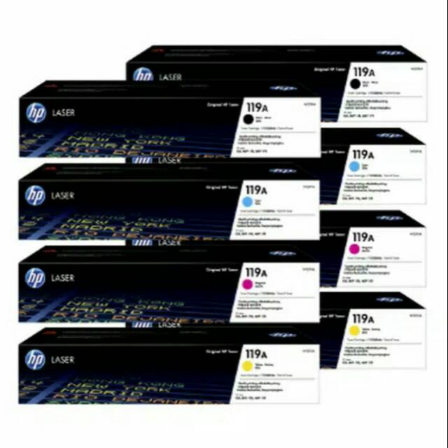 Toner Hp laserjet 119 A Black & Colour Original | Shopee Indonesia