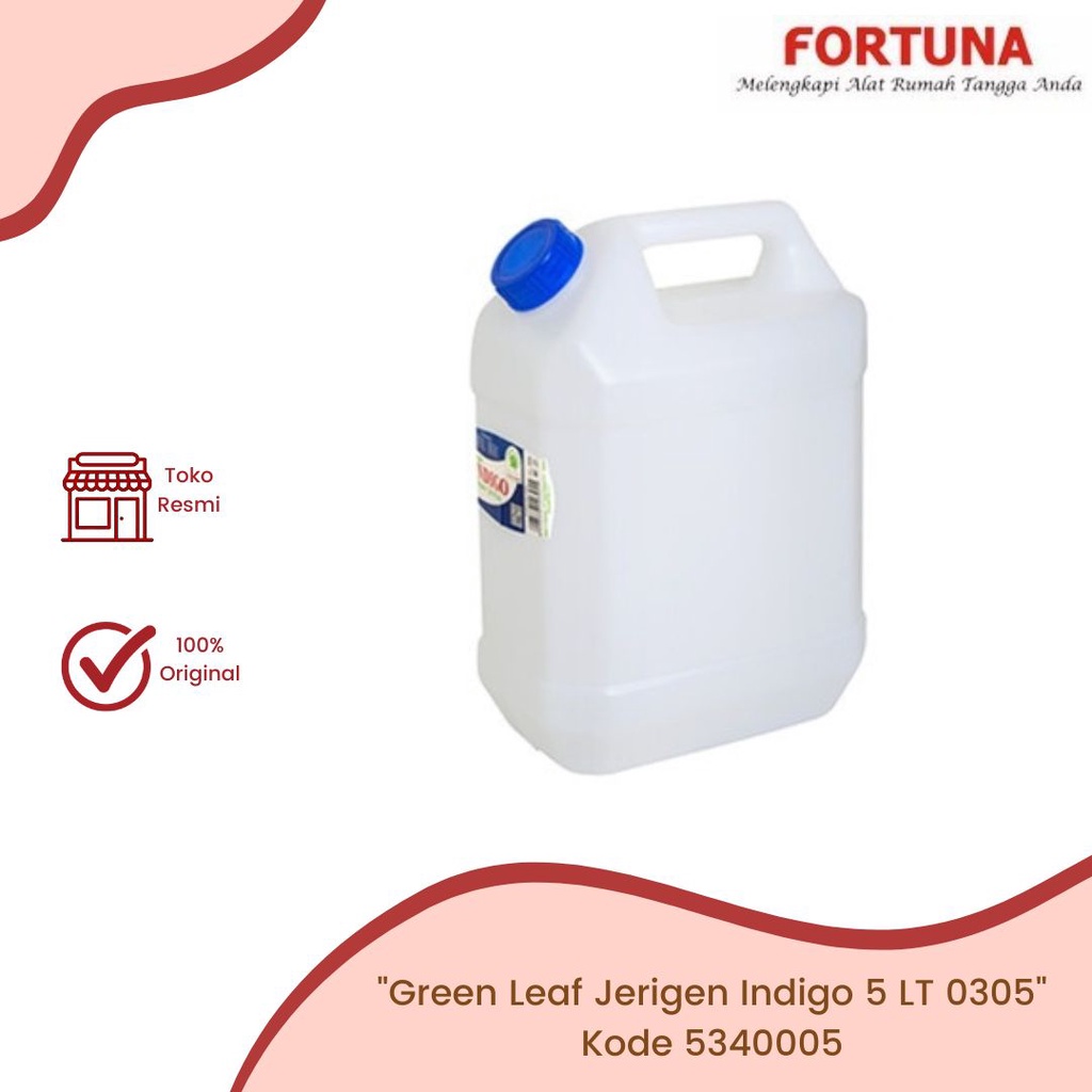 Jual Green Leaf Jerigen Indigo 5 LT 0305 | Shopee Indonesia