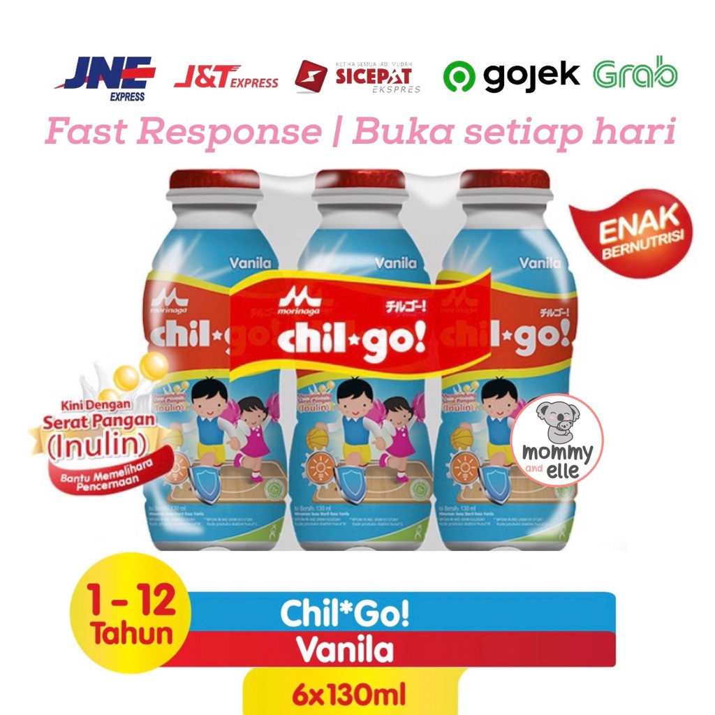 Jual Morinaga Chil Go Chilgo cair Vanilla 130ml 6 botol (susu UHT anak) | Shopee Indonesia