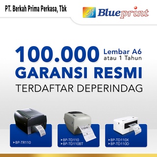 Jual Printer Label Barcode Thermal A6 BLUEPRINT BP TR110 Thermal ...