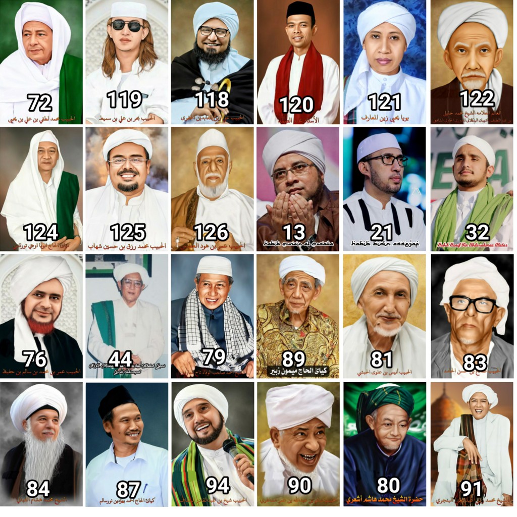 Jual POTO HABIB ULAMA UKURAN 10R / POSTER HABAIB ULAMA Indonesia|Shopee ...