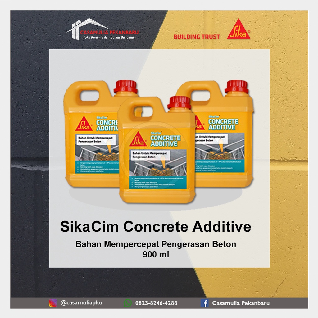 Jual SikaCim Concrete Additive - Obat Mempercepat Pengerasan Beton 900ml | Shopee Indonesia