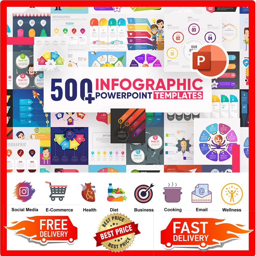 Jual 500+ Premium Infographic Templates in Photoshop + PowerPoint ...