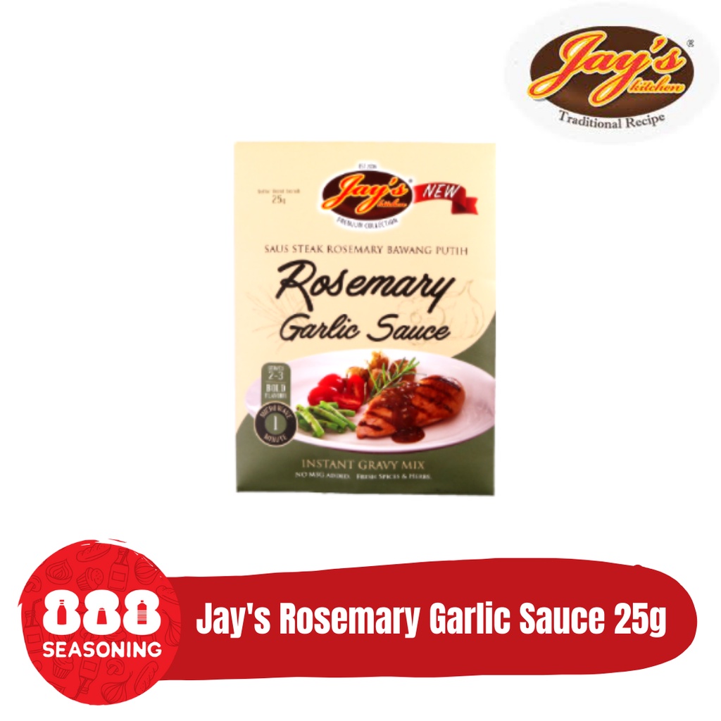Jual JAY'S JAYS ROSEMARY GARLIC SAUCE 25g | Shopee Indonesia