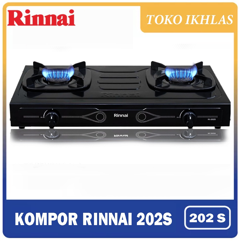 Jual KOMPOR GAS RINNAI RI-202S Kompor Gas 2 Tungku Body Teflon - Seri ...