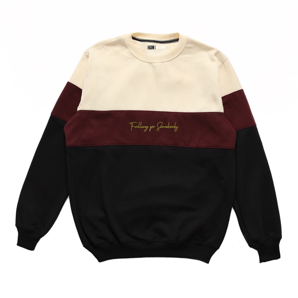 Jual MURE - Crewneck Sweater Kombinasi Pria Wanita Failling Tiga Warna ...
