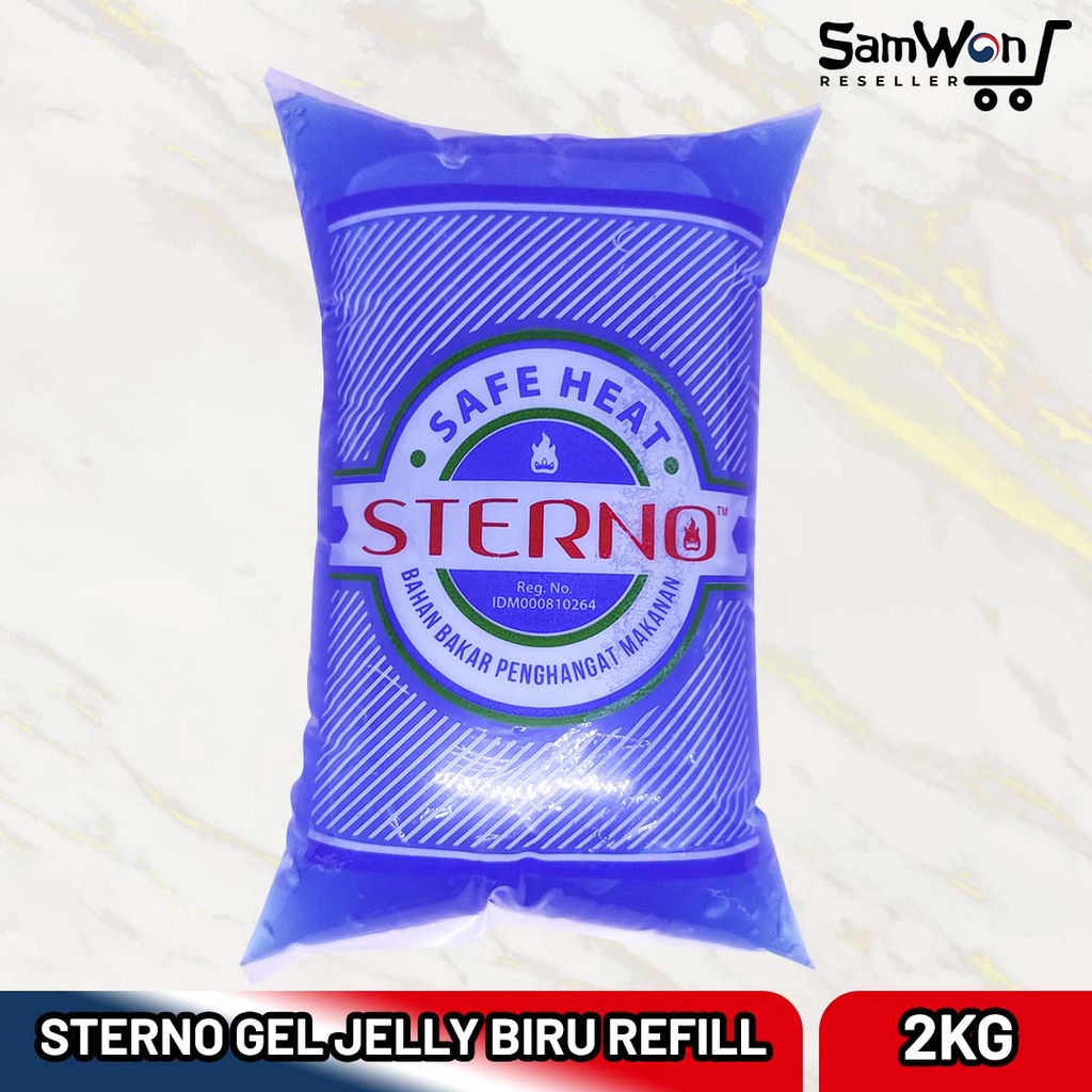 Jual Sterno Gel Jelly Biru 2kg REFILL Fire Gel Isi Ulang Pemanas ...