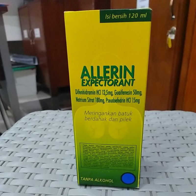 Jual Allerin Expectorant sirup 120 ml | Shopee Indonesia