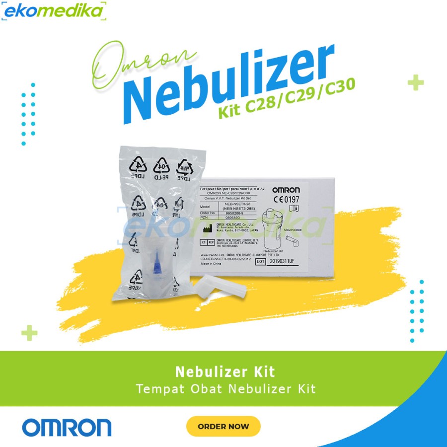 Jual Omron Nebulizer Kit / Neb Kit Tempat Obat Nebulizer Original Omron NE C28 / NE C29 / NE C30 ...