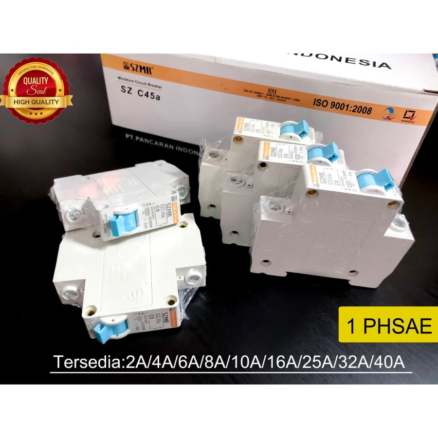 Jual MCB Listrik PLN SZMR Meilan Rilan 2A 4A 6A 10A 16A 20A 25A 32A 40AMPERE | Shopee Indonesia