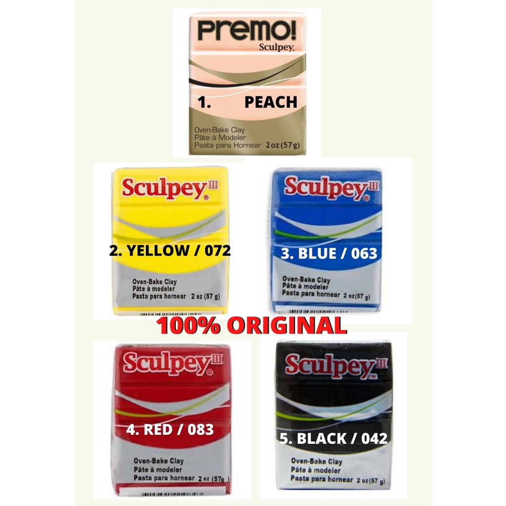 Jual [ PROMO ] SCULPEY III BAHAN POLYMER CLAY - OVEN BAKED CLAY ...