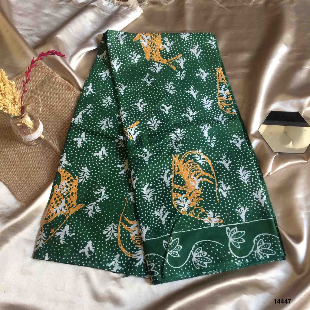 Jual batik tulis asli madura -santyu -udang bandeng -hijau -khas ...