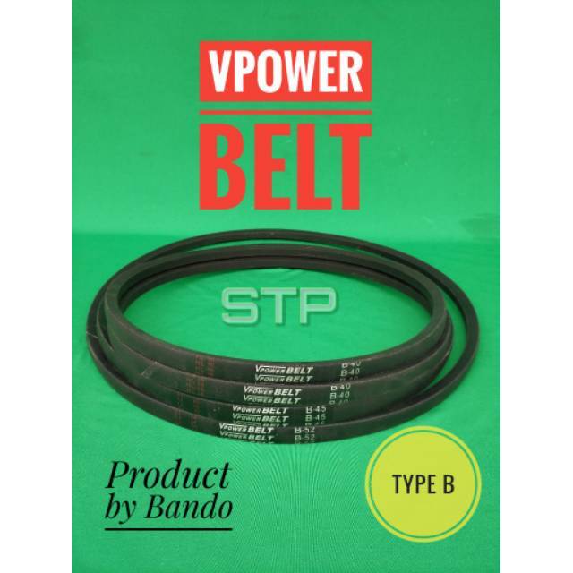 Jual Fan belt atau vbelt atau Tali Kipas Type B Merk VPOWER | Shopee Indonesia