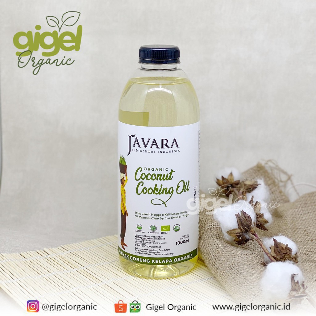 Jual Javara Organic Coconut Cooking Oil-1000 ml-Minyak Goreng Kelapa ...