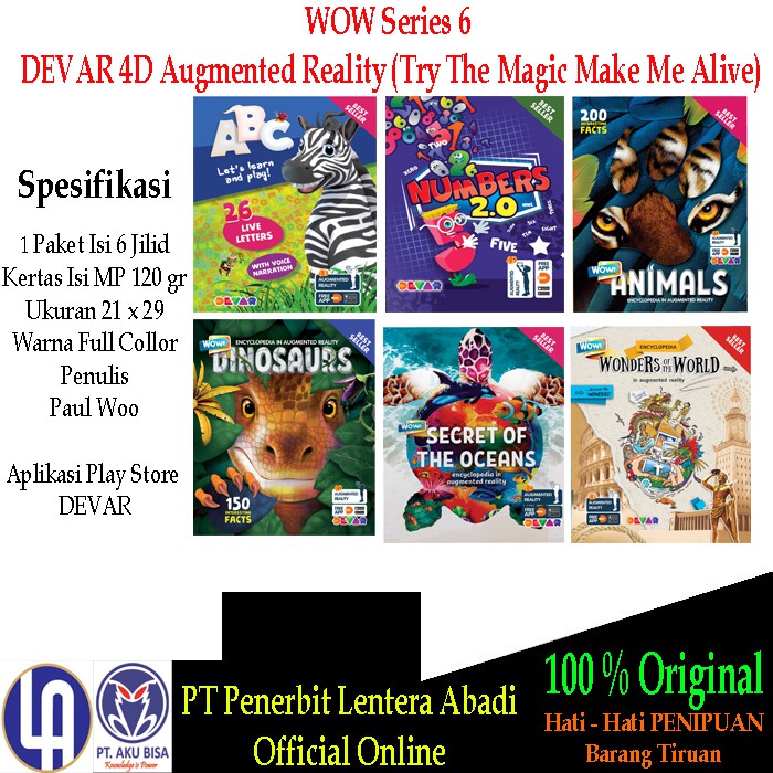 Jual Buku WOW Series 6 - DEVAR 4D Augmented Reality (Try The Magic Make ...