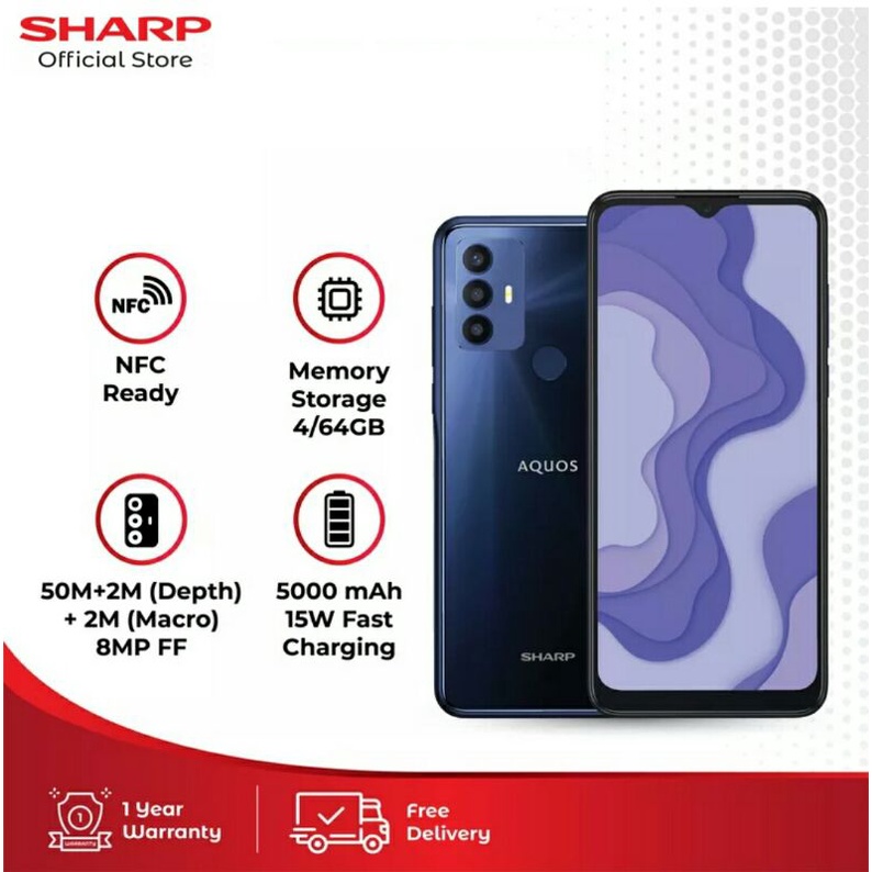 Jual SHARP Aquos V6 Plus NFC [4GB + 64GB] Garansi Resmi Indonesia|Shopee Indonesia