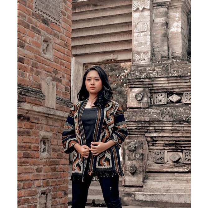 Jual OUTER Tenun Etnik Atasan Wanita Tenun tradisional Outfit masa kini ...
