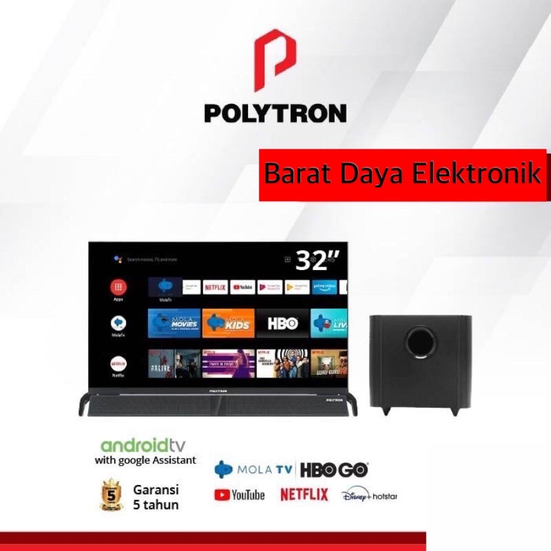 Jual POLYTRON Smart Cinemax Soundbar LED TV 32 inch PLD 32BAG9953 | Shopee Indonesia