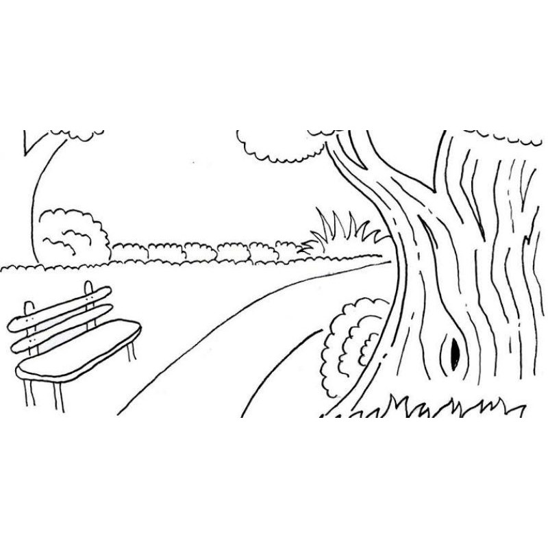 Jual Gambar Untuk Belajar Mewarnai Pemandangan Jalan Kota | Shopee ...