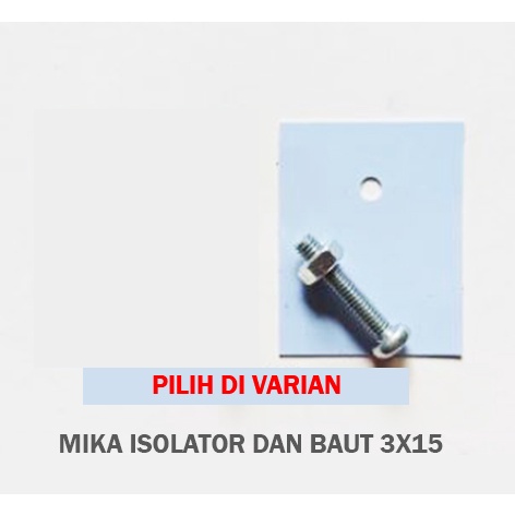 Jual A185 MIKA KARET ISOLATOR TOSHIBA A1943 C5200 & BAUT + MUR 3X15 ...