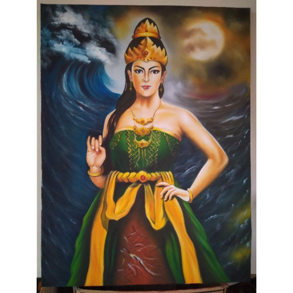 Jual lukisan NYI Roro kidul/ratu pantai Selatan | Shopee Indonesia