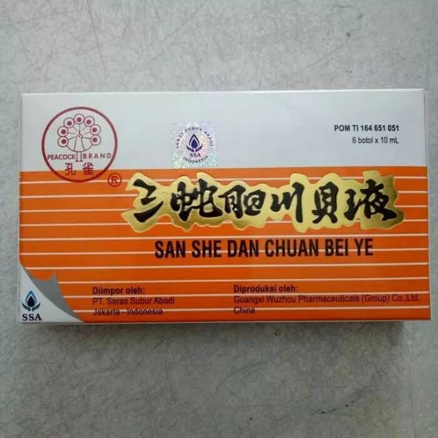Jual San She Dan Chuan Bei Ye isi 6 botol - obat untuk batuk berdahak ...