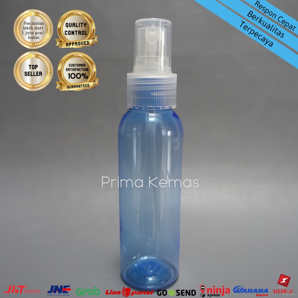 Jual Botol Sprayer 100 ml - botol kosmetik 100 ml - botol skincare Pet ...
