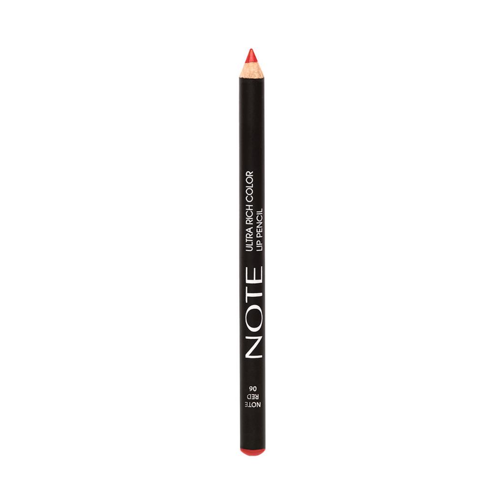 Jual Note Cosmetics Ultra Rich Color Lip Pencil Shade 06 Note Red ...