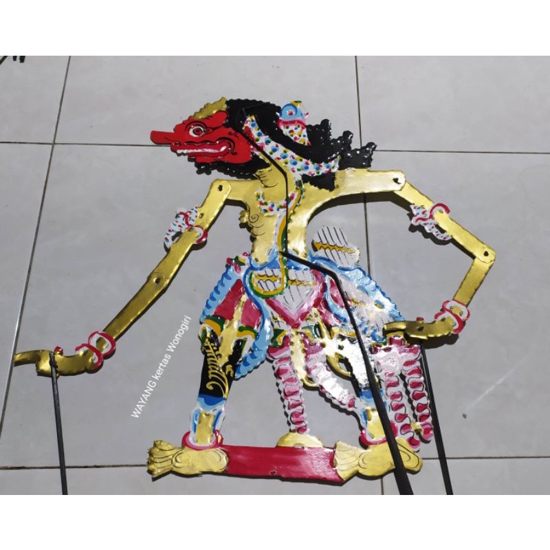 Jual wayang kulit kertas mainan BURISRAWA/BURISROWO ukuran standar ...