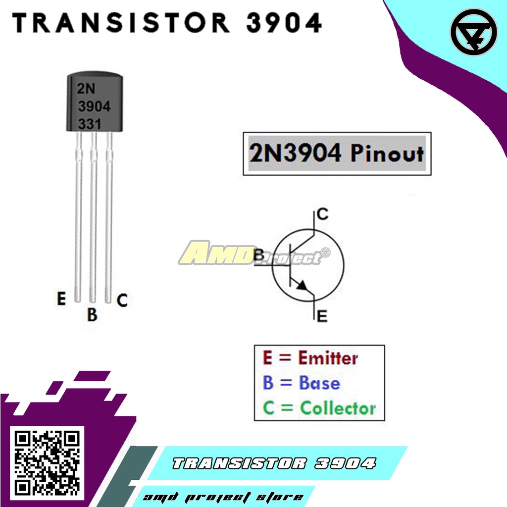 Jual Transistor NPN 2N3904 2n 3904 200ma Npn Amplifier BJT Transistor ...