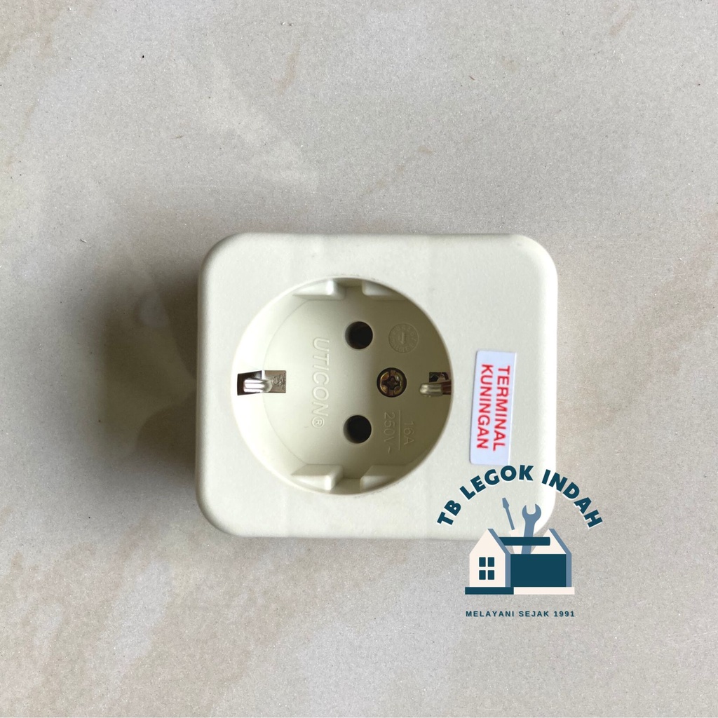 Jual STOP KONTAK TERMINAL LISTRIK 1 LUBANG SNI TERMINAL KUNINGAN / STOP ...
