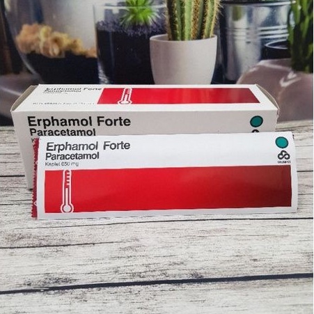 Jual Paracetamol 650mg per Strip isi 10 Kaplet - Merk Erphamol Forte ...