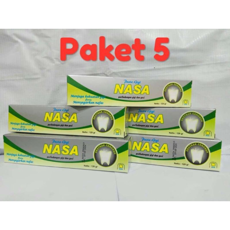 Jual 5 BIJI PASTA GIGI NASA ORIGINAL | Shopee Indonesia
