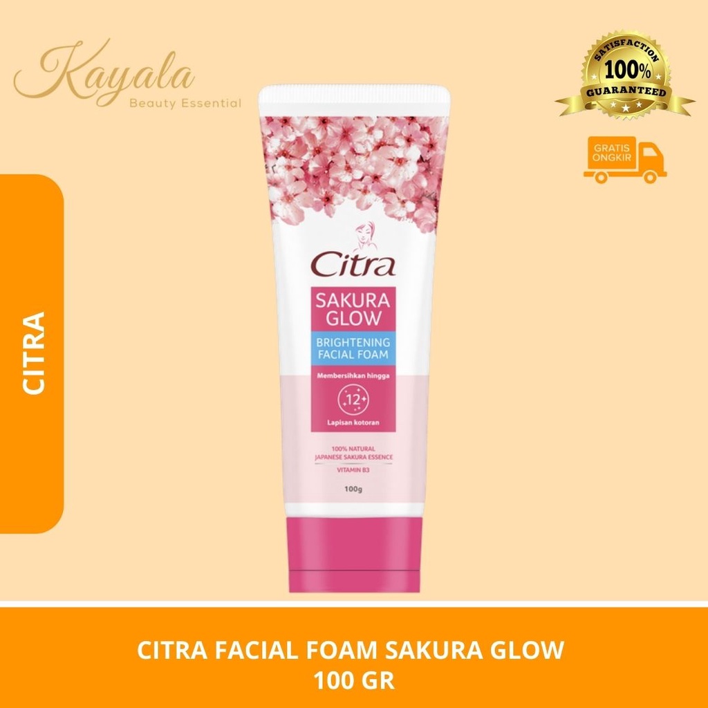 Jual CITRA FACIAL FOAM SAKURA GLOW 100 GR - pembersih wajah citra ...