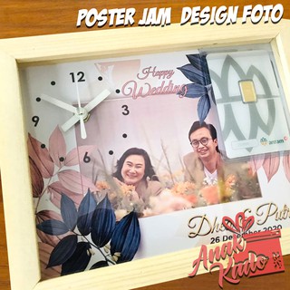 Jual POSTER JAM CUSTOM FOTO / POSTER JAM BINGKAI FOTO CUTOM / KADO ...