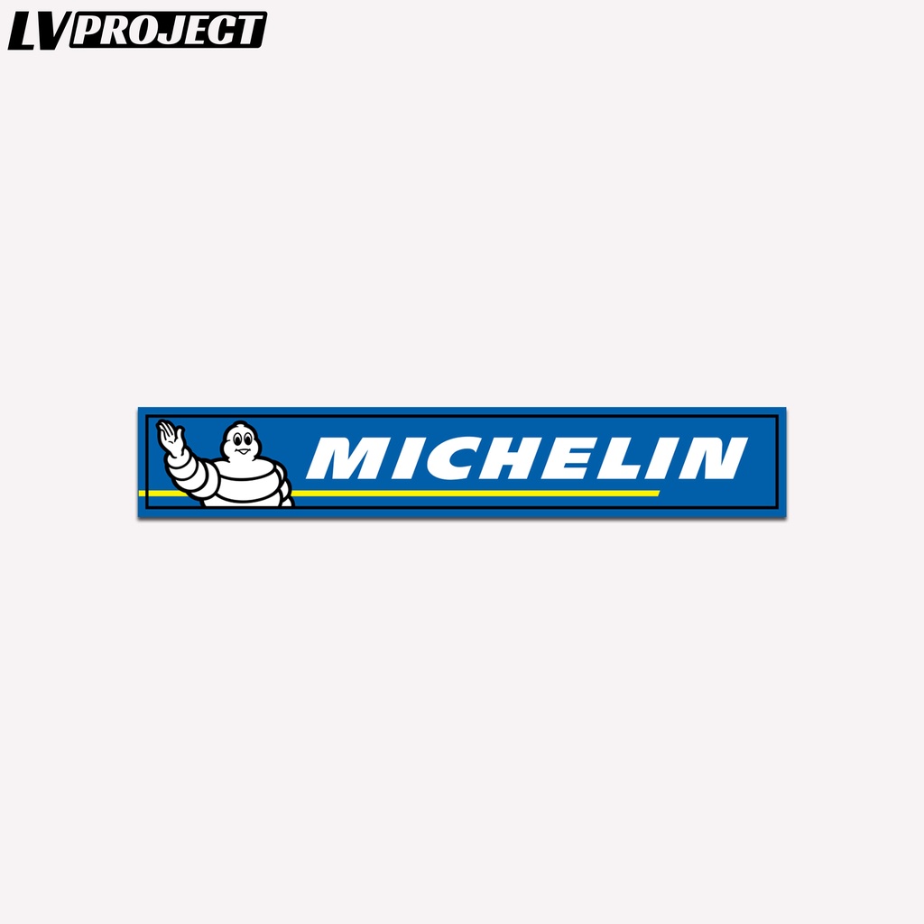 Jual Stiker Sponsor Motor Michelin Spakbor Laminasi Glossy 10cm Sticker ...