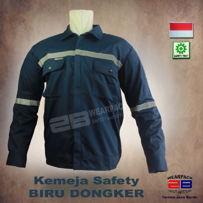 Jual Wearpack safety /baju kerja /baju tambang /keren /lengan panjang ...