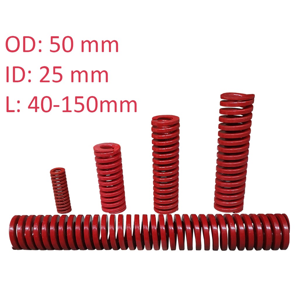 Jual Per Merah OD 50mm ID 25mm L 40-70mm Red Coil Spring Mould Mold 50 ...