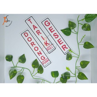 Jual TULISAN ACRYLIC DORONG TARIK GESER MURAH | Shopee Indonesia