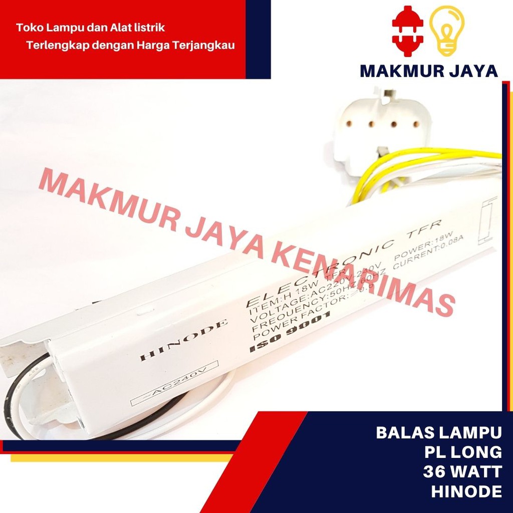 Jual Balas PL LONG 36W kaki 4/Lampu PLL Long Balas 36W/Ballast lampu ...