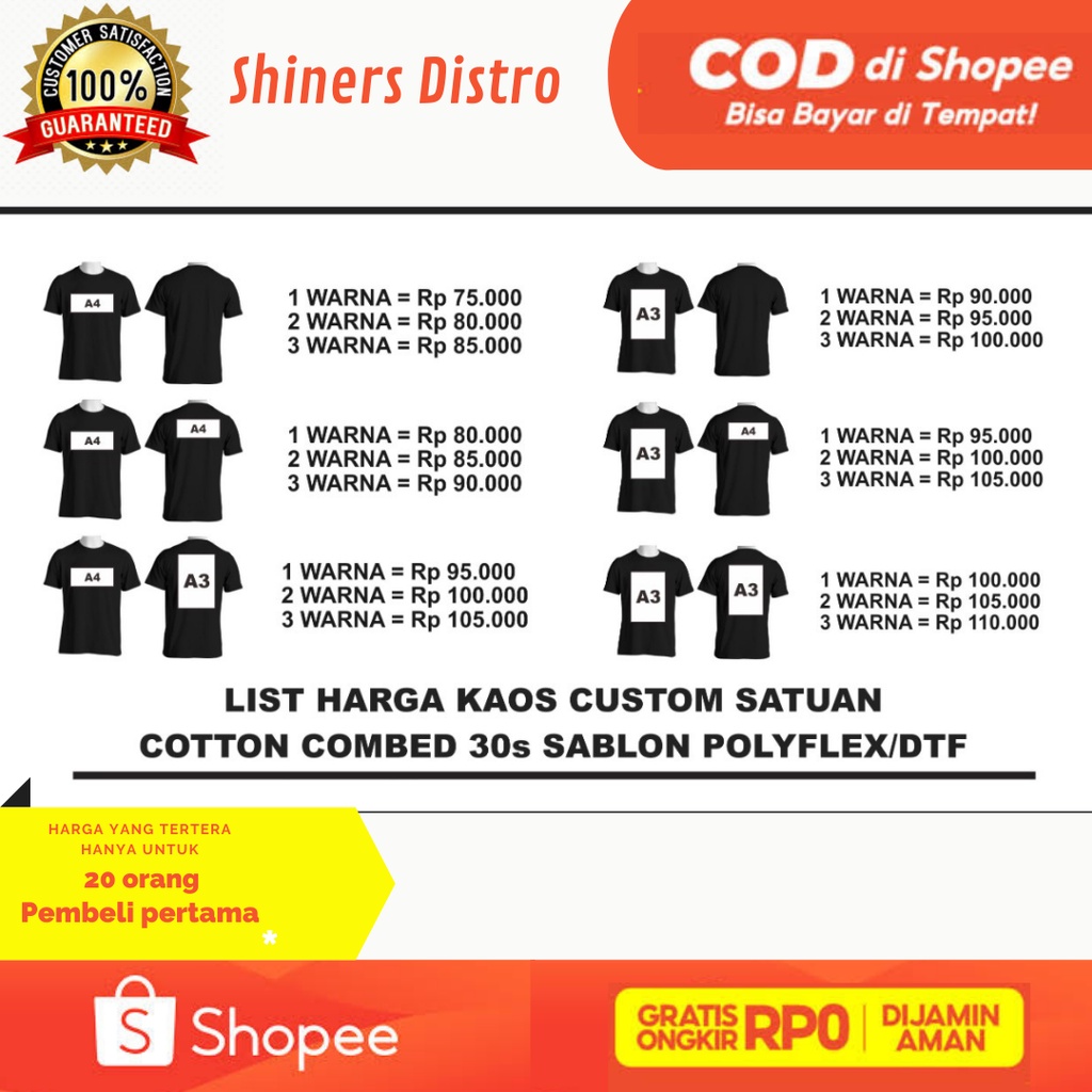 Jual KAOS SABLON CUSTOM SATUAN NAMA/KAOS CUSTOM KATA KATA/KAOS SABLON ... Jual KAOS SABLON CUSTOM SATUAN NAMA/KAOS CUSTOM KATA KATA/KAOS SABLON ...
