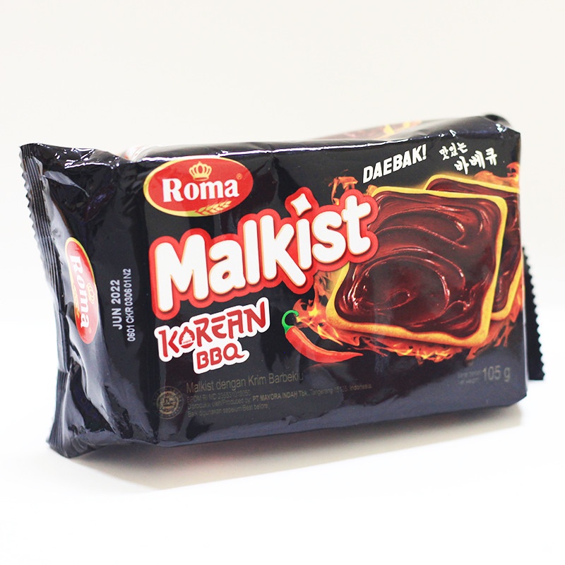 Jual Roma Biscuit Malkist Korean Bbq 105Gr Indonesia|Shopee Indonesia