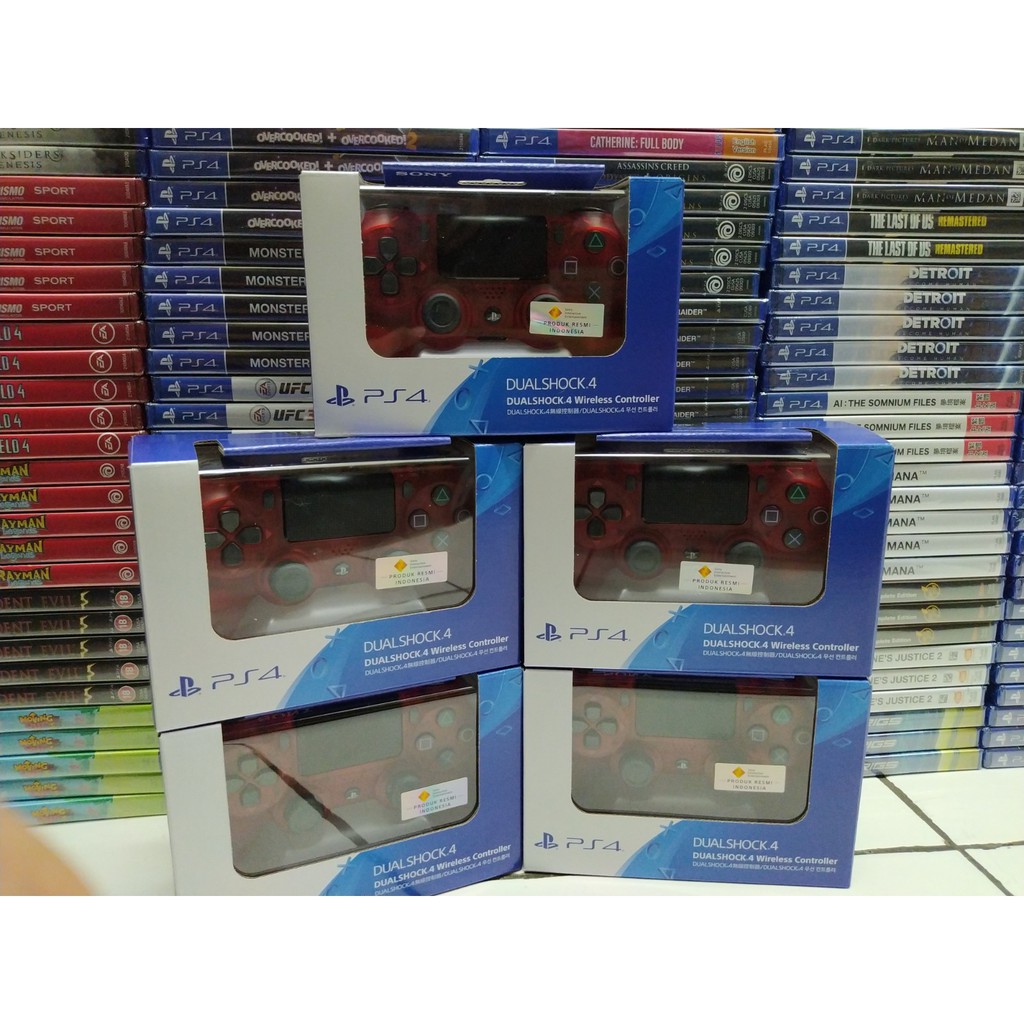 Jual Stick / Stik / Controller PS4 / PS 4 Red Crystal (New Model ...