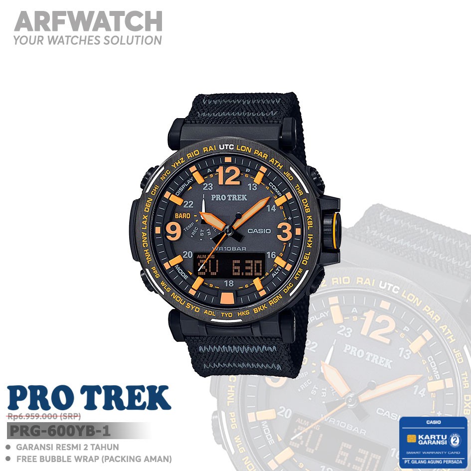 Jual Casio Pro Trek PRG-600YB-1 / PRG-600YB-1DR Original | Shopee Indonesia