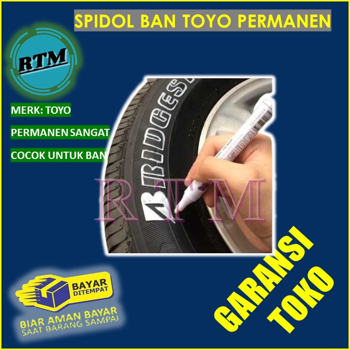 Jual SPIDOL TOYO Spidol Ban Mobi Spidol Ban Motor ORIGINAL Paint Marker ...