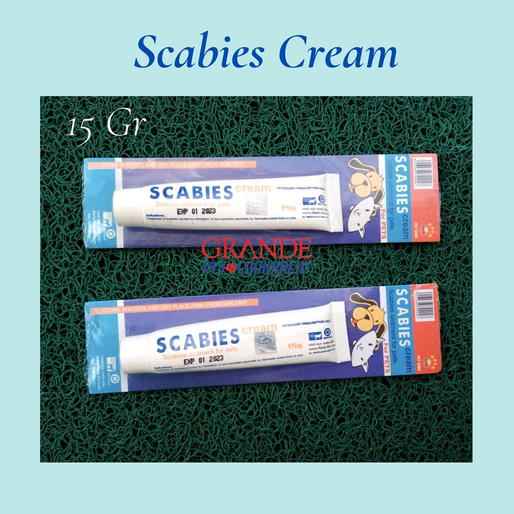 Jual SCABIES CREAM 15 Gr / Salep Jamur dan Gatal Anjing & Kucing ...