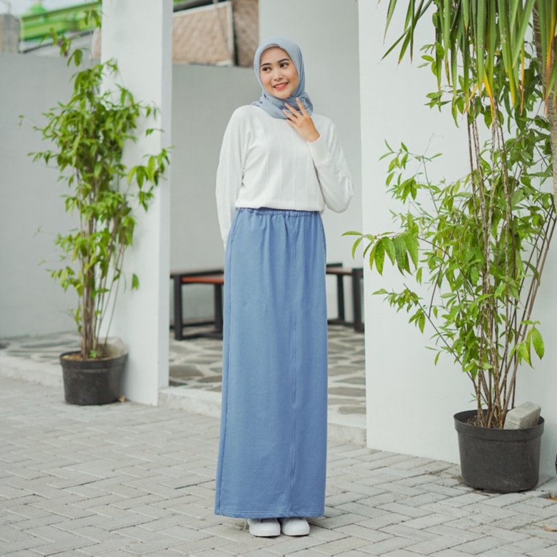 Jual Rok Wanita Model Lurus Kalissa Skirt | Rok Span Bahan Premium ...