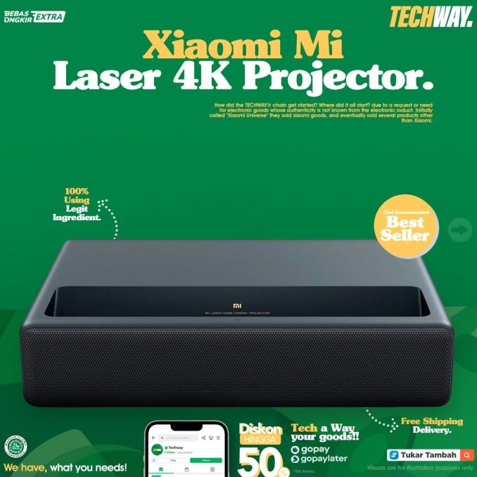 Jual Xiaomi Mi 4K Laser Projector 150" Ultra Short Throw 4K Global ...