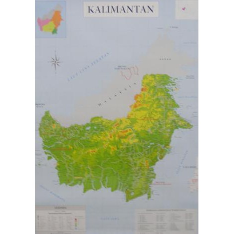 Jual Peta Pulau Kalimantan (Lipat) | Shopee Indonesia